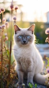Silver Siamese Cat